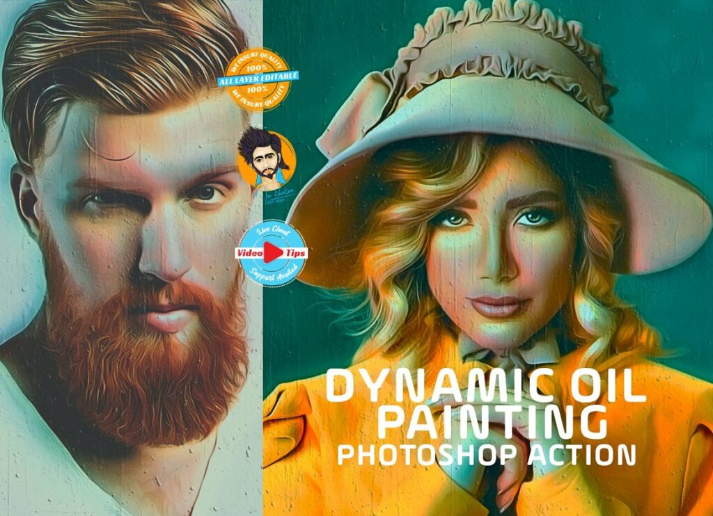 Dynamic Oil Painting Effect - MasterBundles