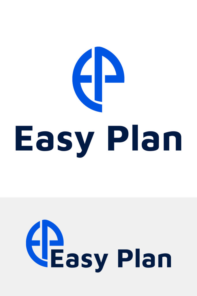 Abstract EP Easy Plan Logo Design Template - MasterBundles