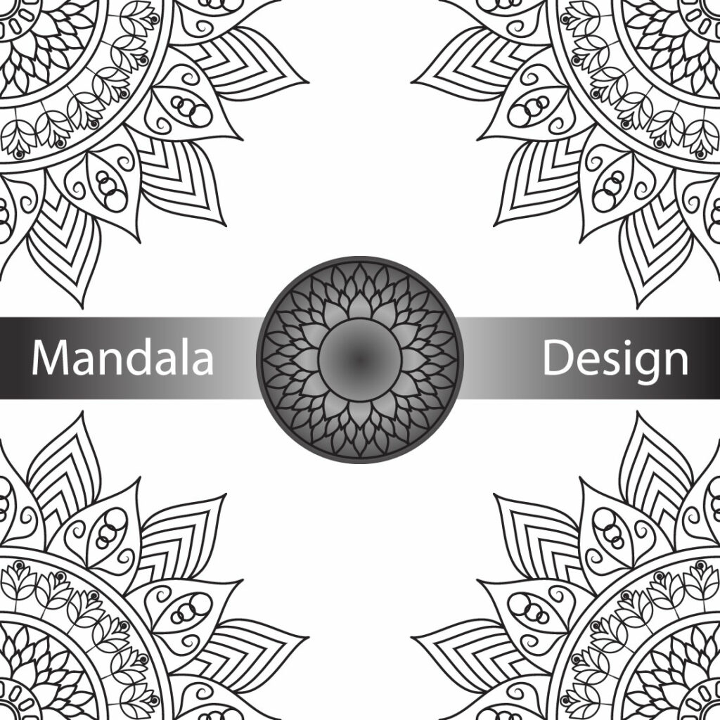 Floral Mandala Pattern Design Template SVG, Ai, EPS, PDF, JPG, PNG File ...