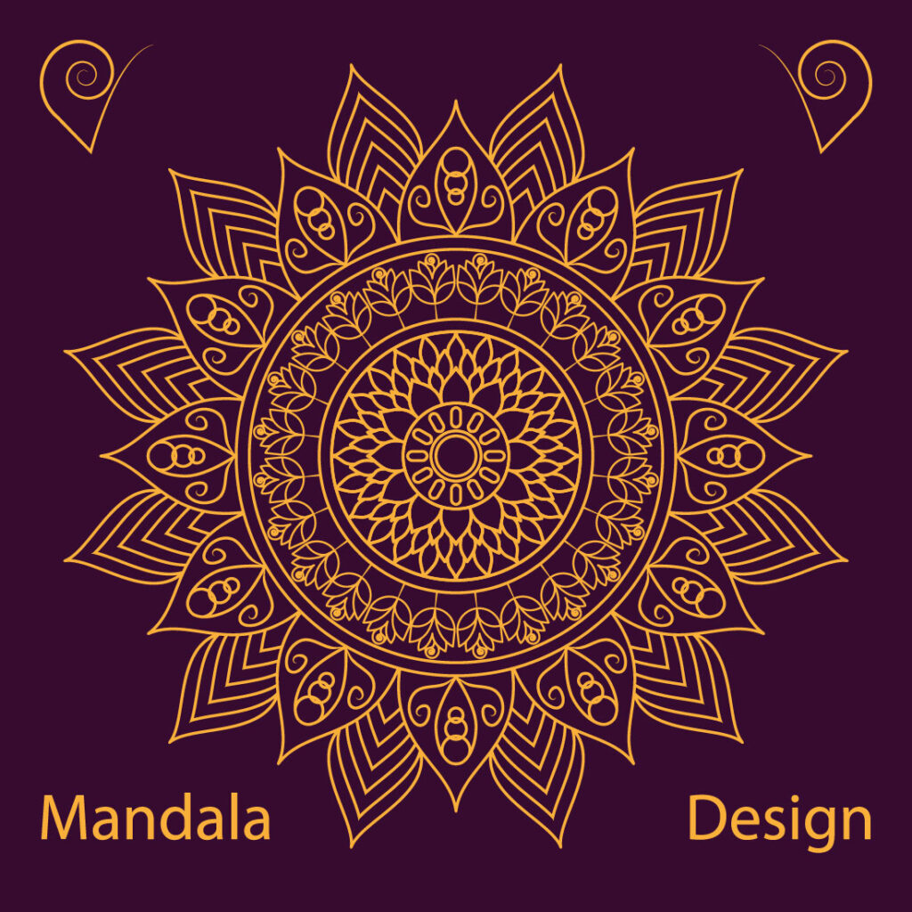 Floral Mandala Pattern Design Template SVG, Ai, EPS, PDF, JPG, PNG File ...