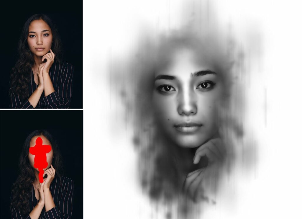 3D Focus Art Effect Photoshop Action - MasterBundles