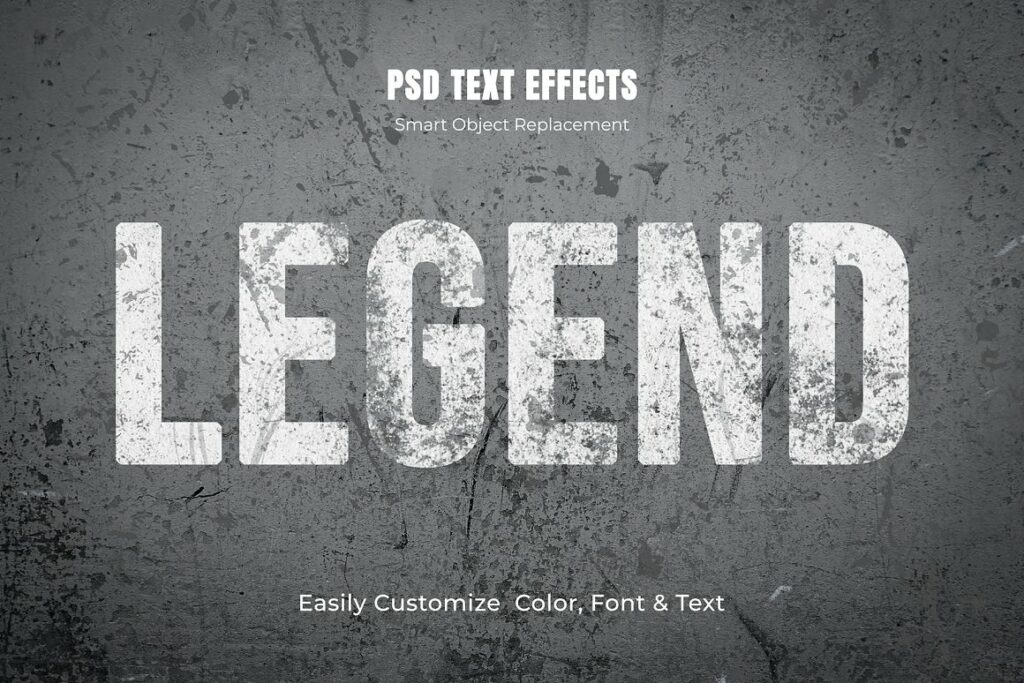 Editable Grunge Text Effect Bundle - MasterBundles