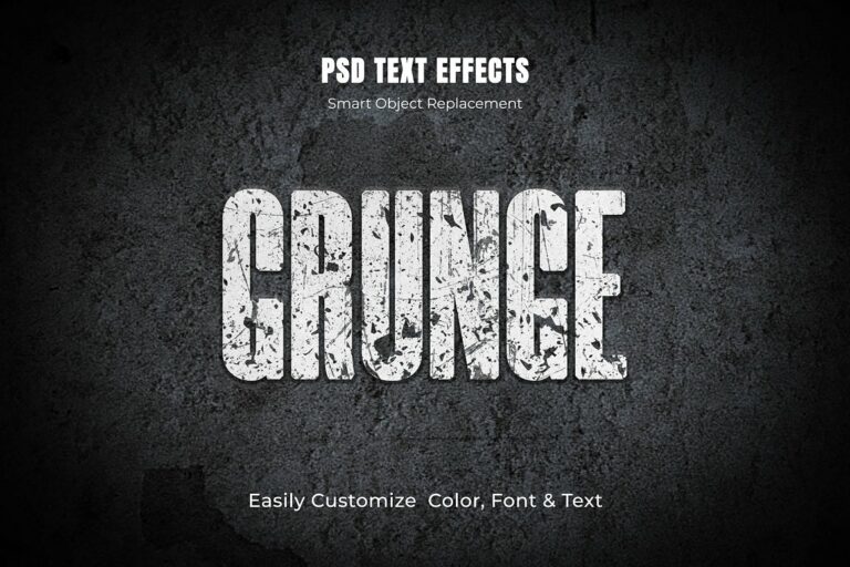 Editable Grunge Text Effect Bundle - MasterBundles