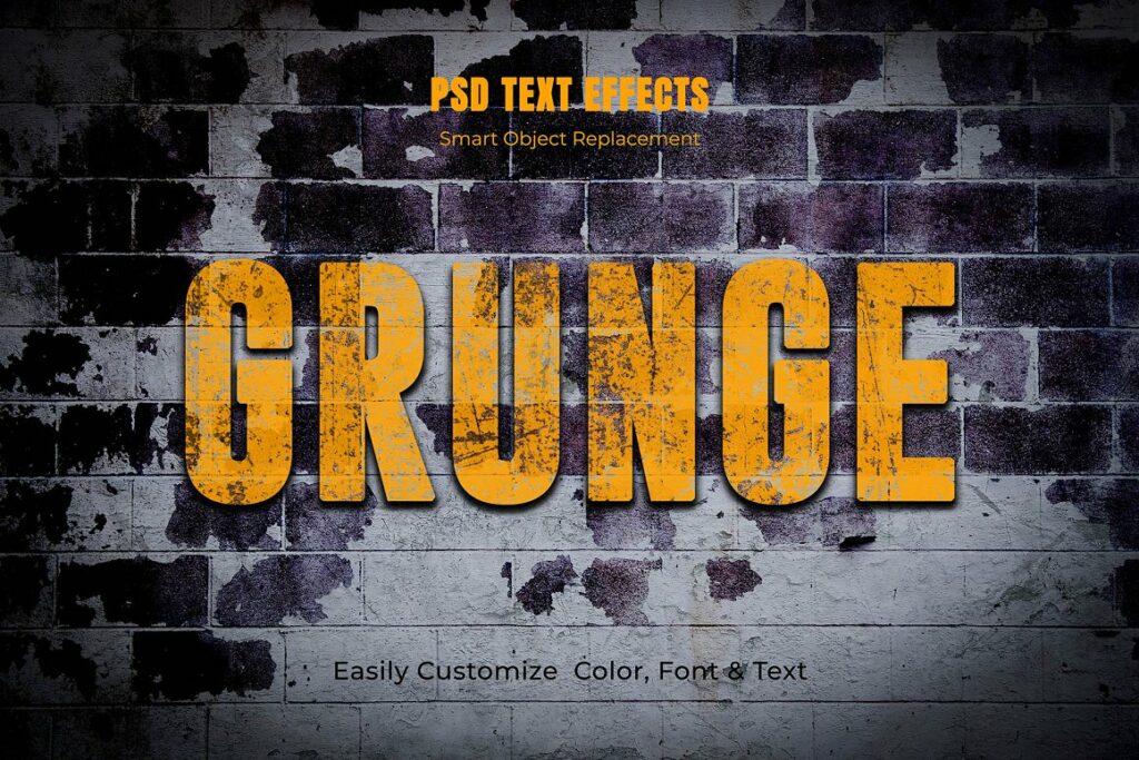 Editable Grunge Text Effect Bundle - MasterBundles