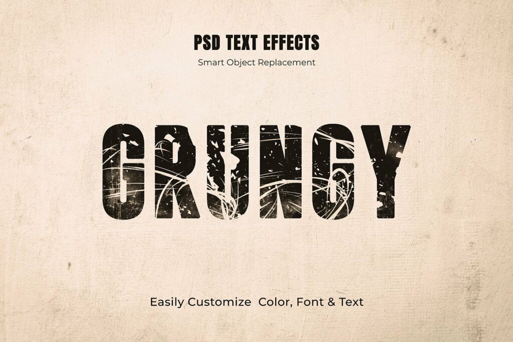 Editable Grunge Text Effect Bundle - MasterBundles