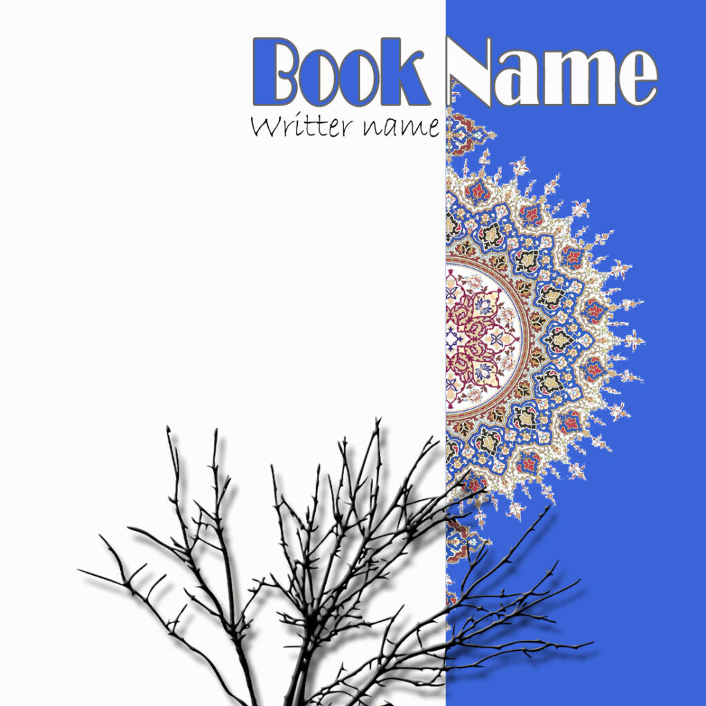 book cover with tree and art - MasterBundles