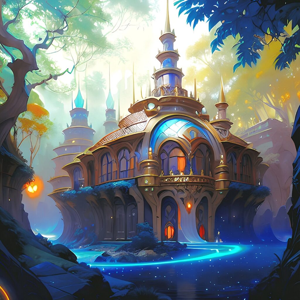 frightening haunted mansion.