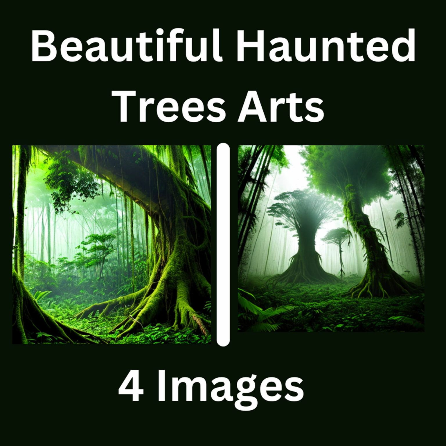 4 Beautiful Haunted Trees | Arts | Amazon Forest - MasterBundles