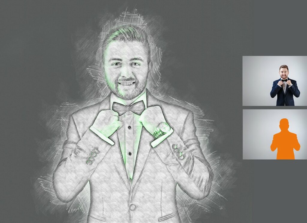 Incredible Glow Sketching Effects - MasterBundles