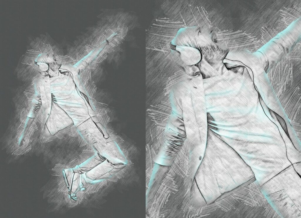 Incredible Glow Sketching Effects - MasterBundles