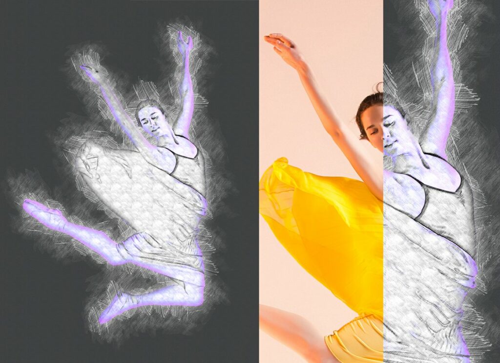 Incredible Glow Sketching Effects - MasterBundles