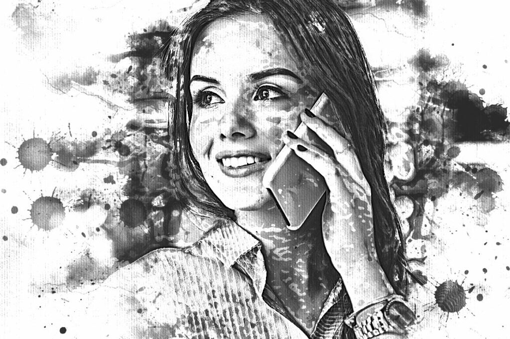 Ink Art Photoshop Action - MasterBundles