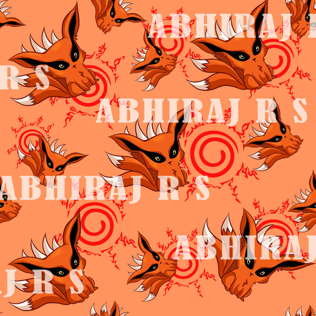 Naruto seamless pattern Textures for Room decor and Gift wrap ...