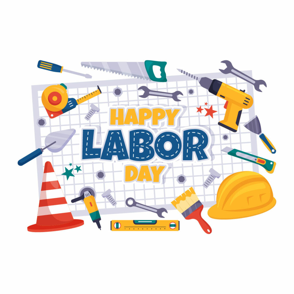 13 Happy Labor Day Vector Illustration - MasterBundles