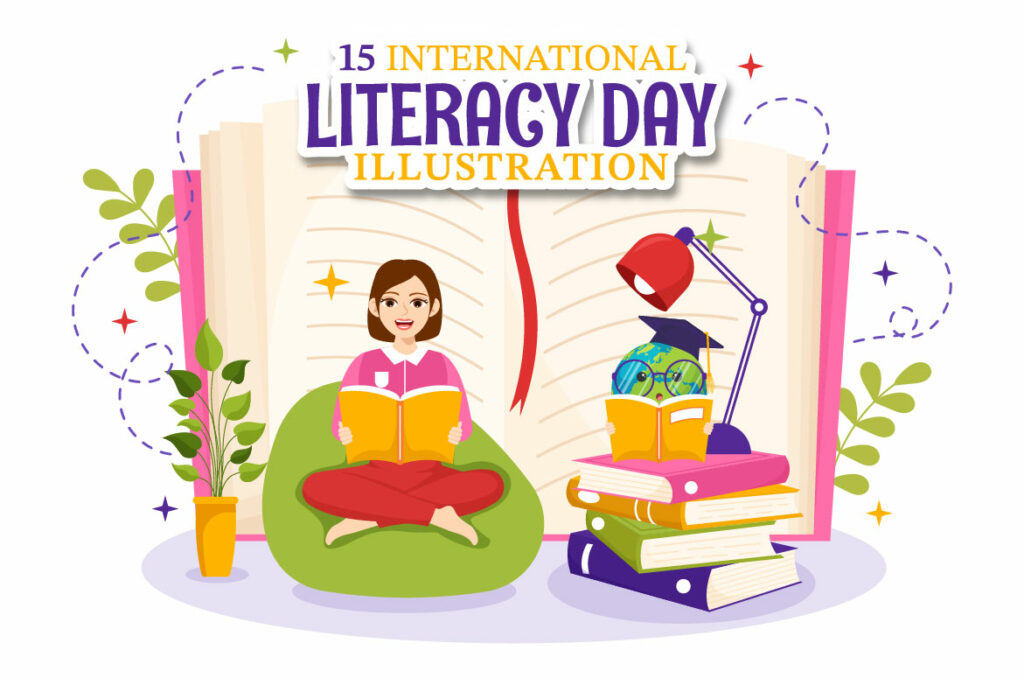 15 International Literacy Day Illustration - MasterBundles