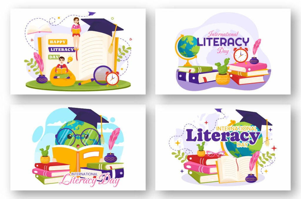 15 International Literacy Day Illustration - MasterBundles