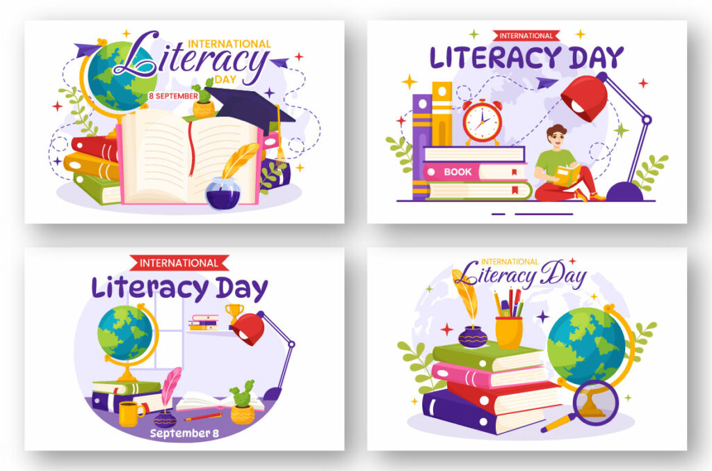 15 International Literacy Day Illustration - MasterBundles