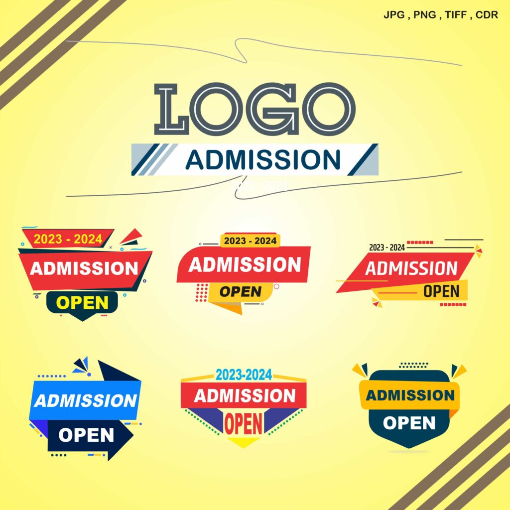 school admission logo - MasterBundles