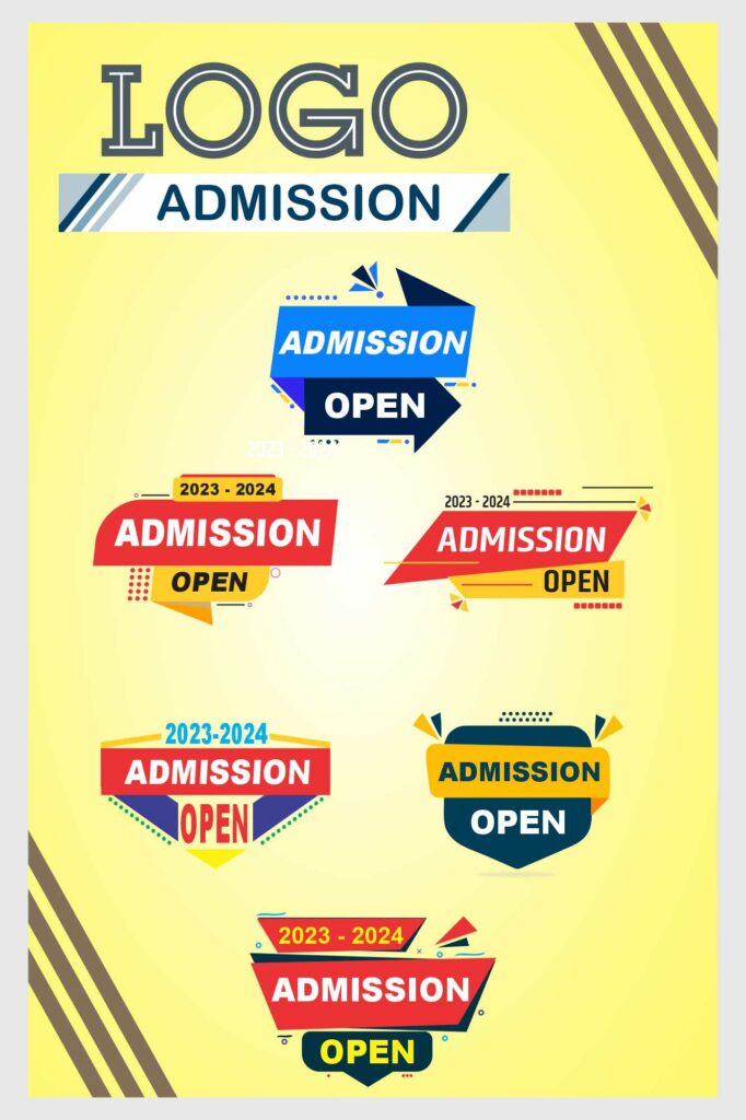 school admission logo - MasterBundles