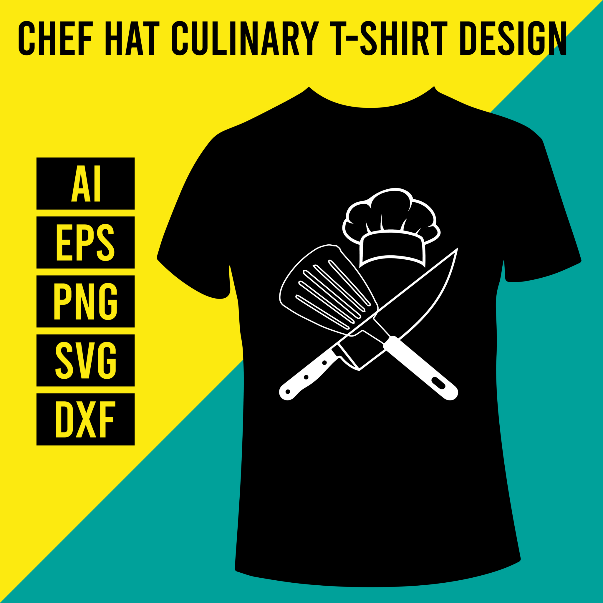 Chef Hat Culinary T-Shirt Design - MasterBundles