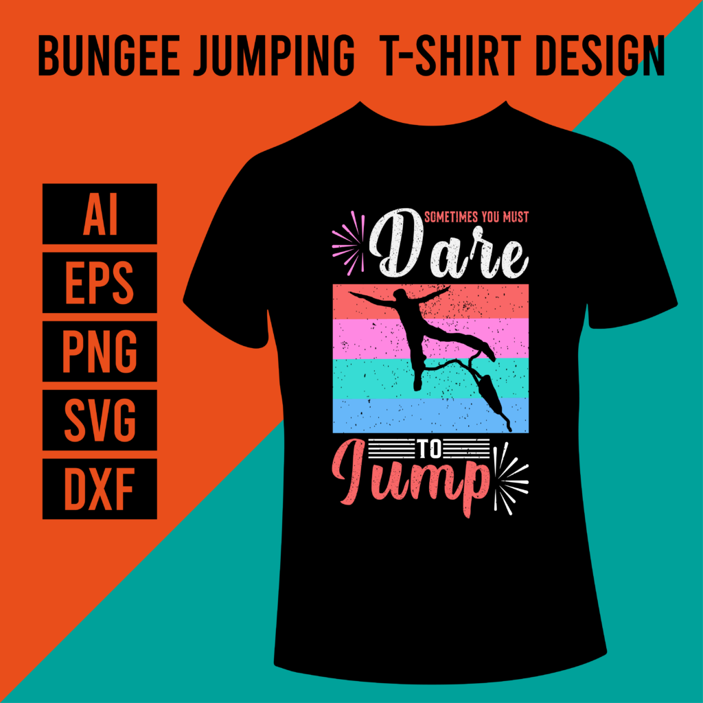 Bungee Jumping T-Shirt Design - MasterBundles