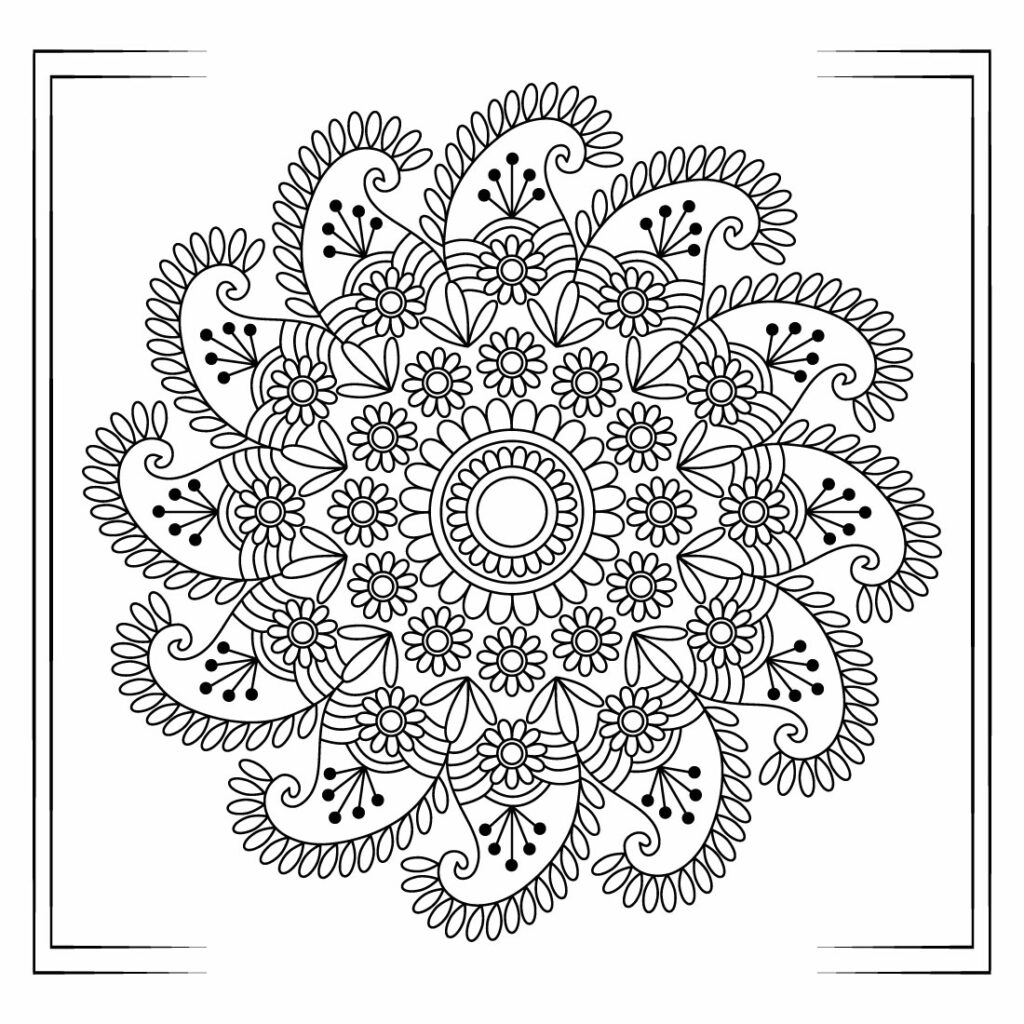 Mandala Circle Mandala Design Template SVG, Ai, EPS, PDF, JPG, PNG File ...