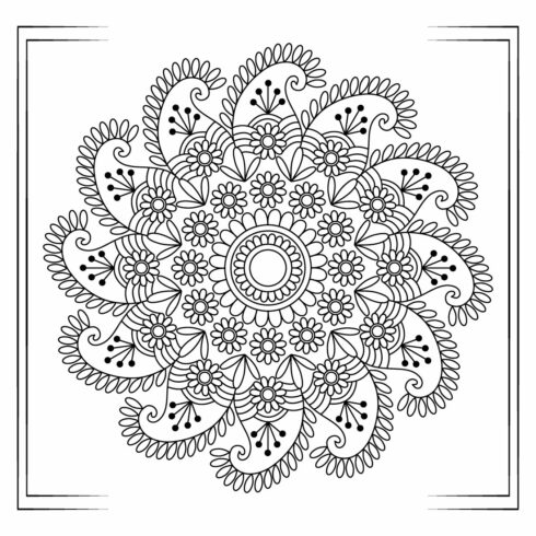 Mandala Circle Mandala Design Template SVG, Ai, EPS, PDF, JPG, PNG File ...