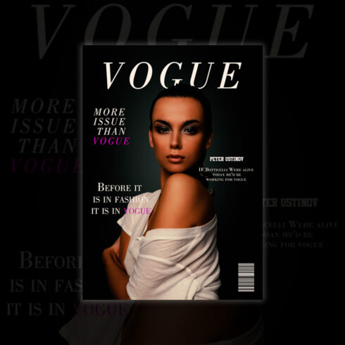magazine cover design with jpg, psd and mockup file. - MasterBundles
