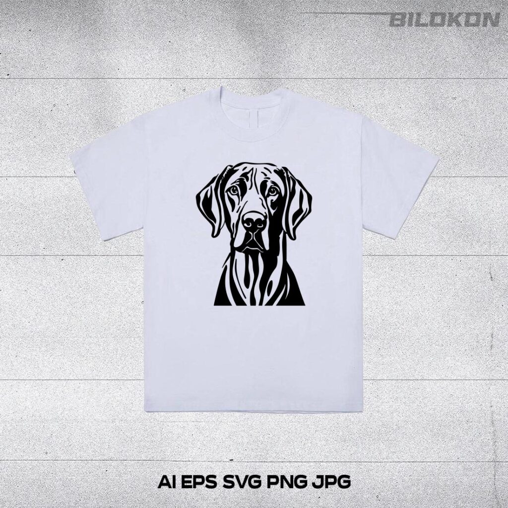 Great Dane dog head, SVG, Vector, Illustration, SVG Bundle - MasterBundles