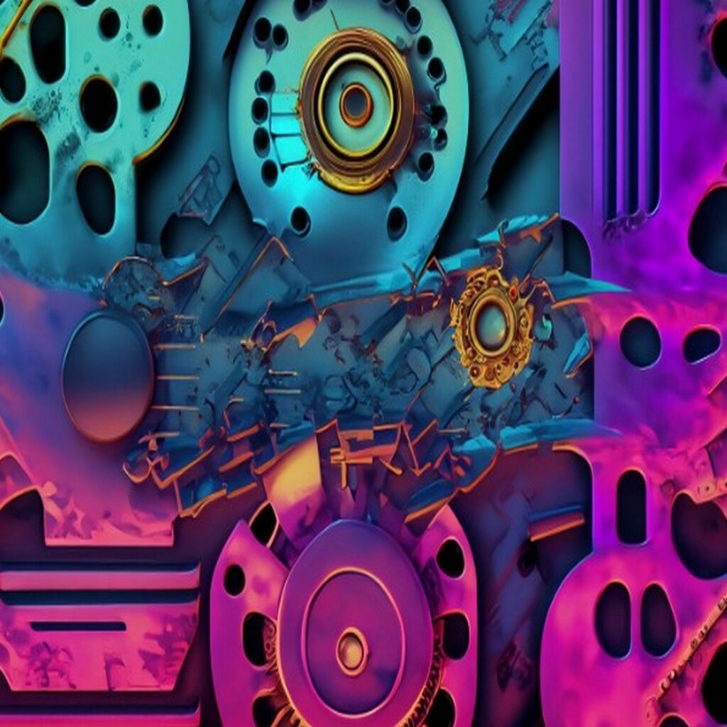 Colorful Mechanical Texture Background with Super High-Res Texture Only ...