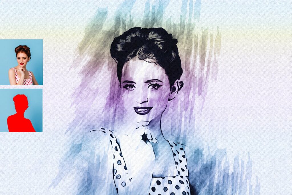 Mixed Media Photoshop Action - MasterBundles