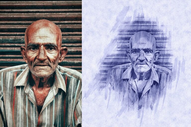 Mixed Media Photoshop Action - MasterBundles