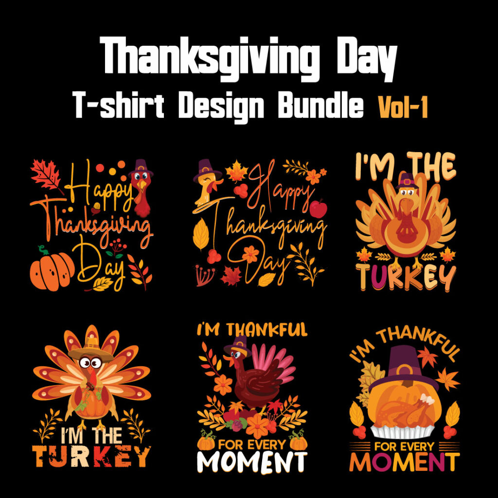 Thanksgiving Day T-shirt Design Bundle Vol-1 - MasterBundles