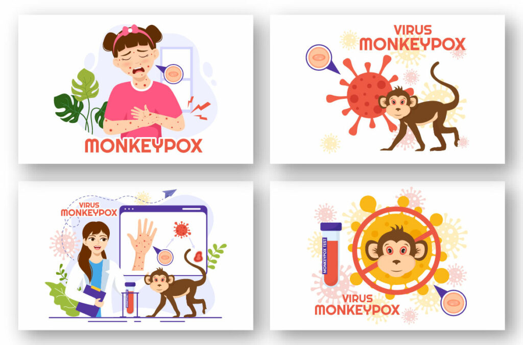 12 Monkeypox Outbreak Illustration - MasterBundles