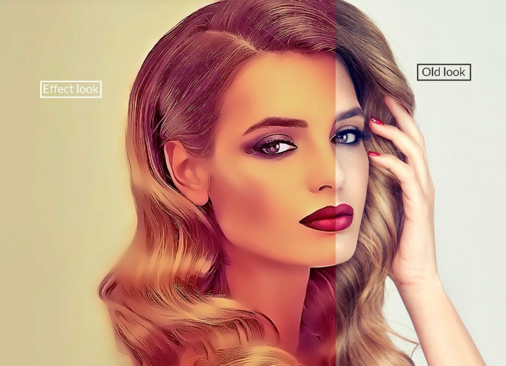 Painted Effect Photoshop Action - MasterBundles