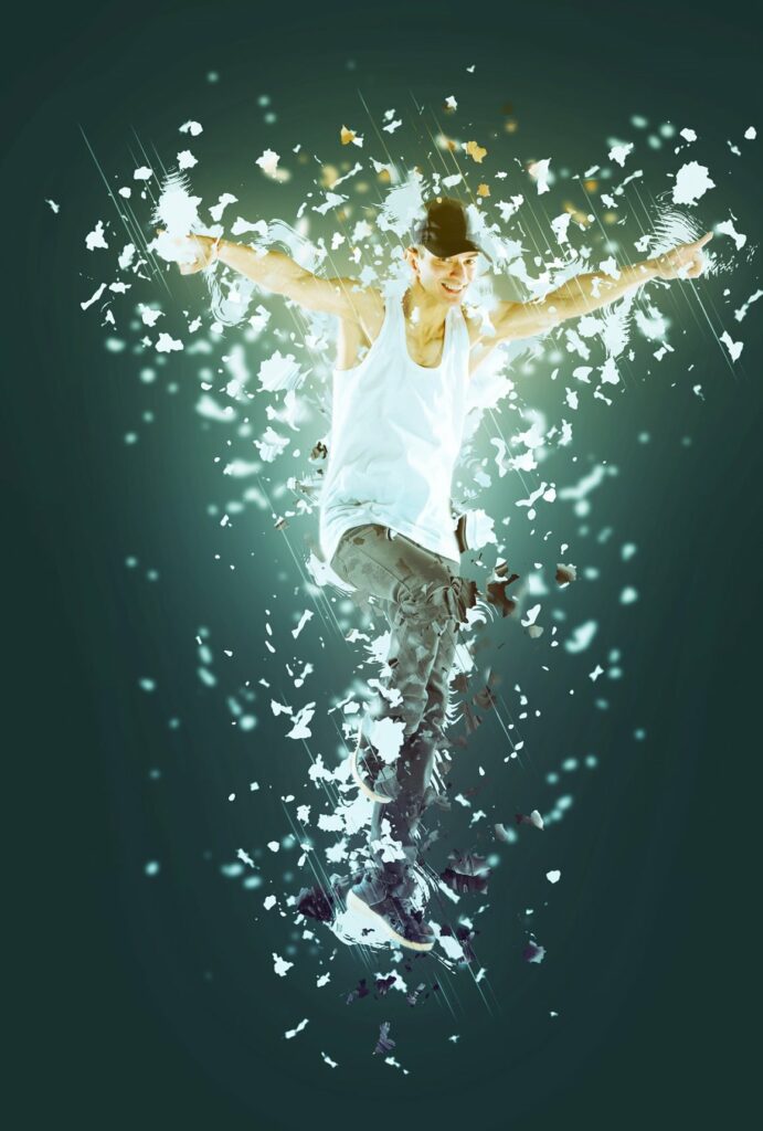 Paper Cut Dispersion PS Action - MasterBundles