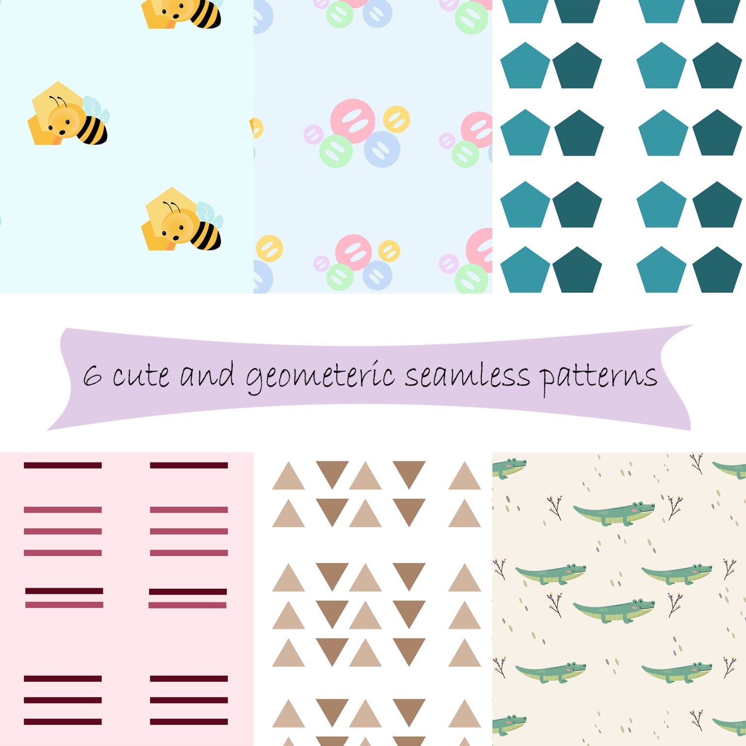 Handmade Line Tile Patterns – MasterBundles