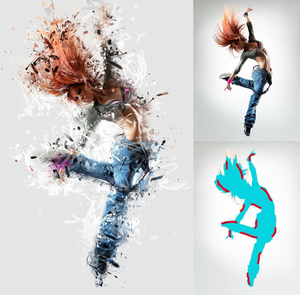 Ink Dispersion Photoshop Action - MasterBundles