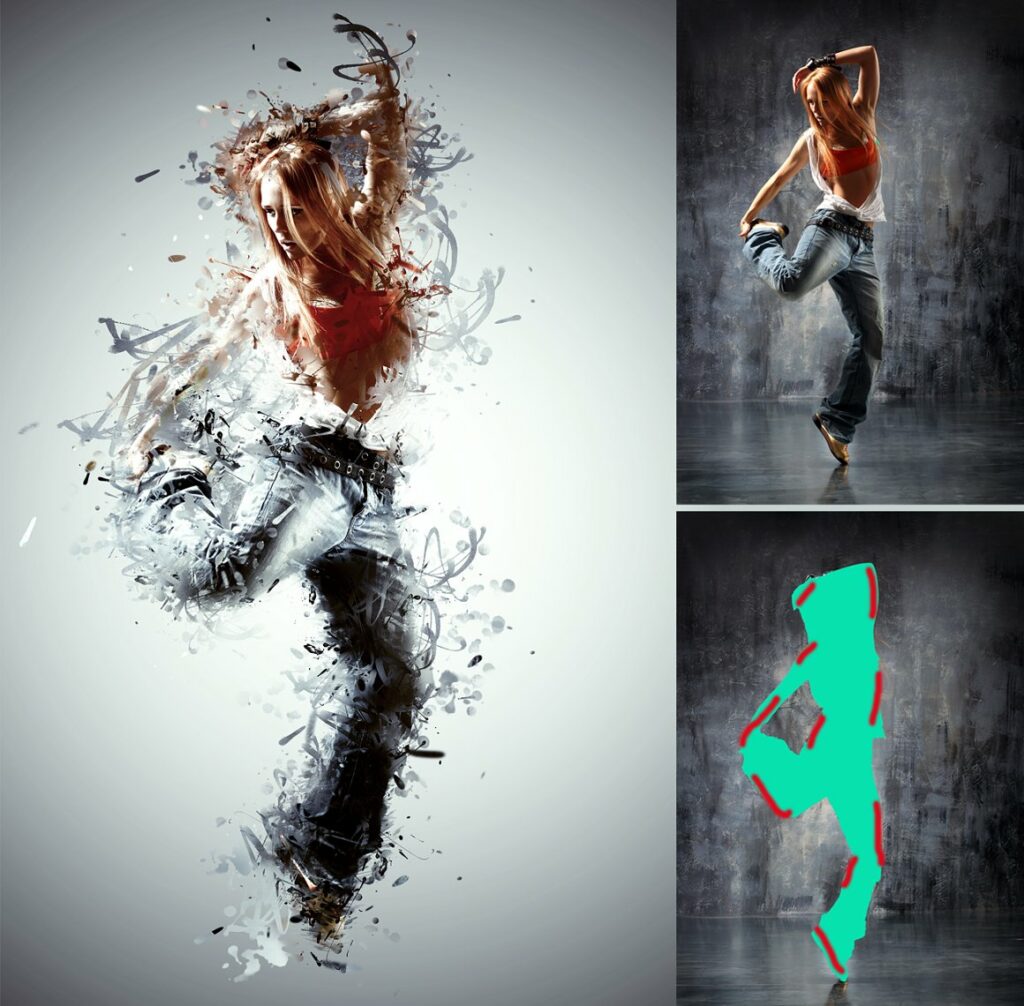 Ink Dispersion Photoshop Action - MasterBundles