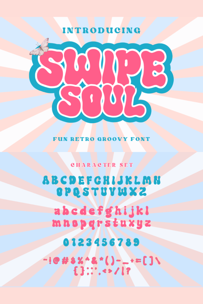 Swipe Soul - Fun Retro Groovy Font