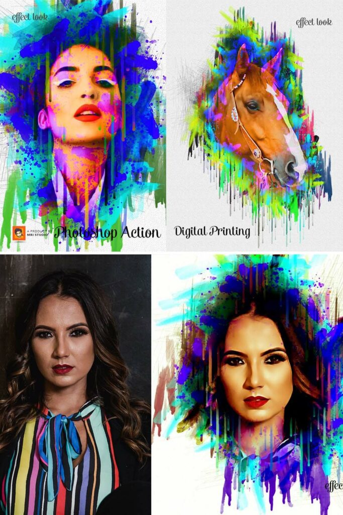 Digital Printing Photoshop Action - MasterBundles