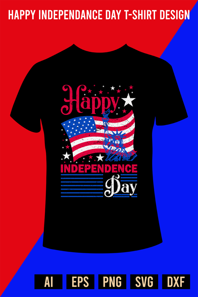 Happy Independence Day T-Shirt Design - MasterBundles