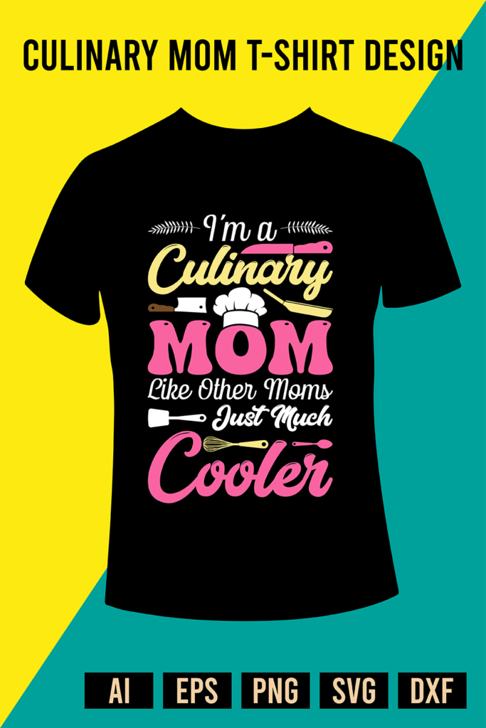 Culinary Mom T-Shirt Design - MasterBundles