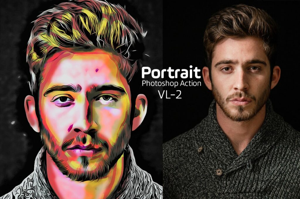 Portrait Cartoon Effect Action - MasterBundles