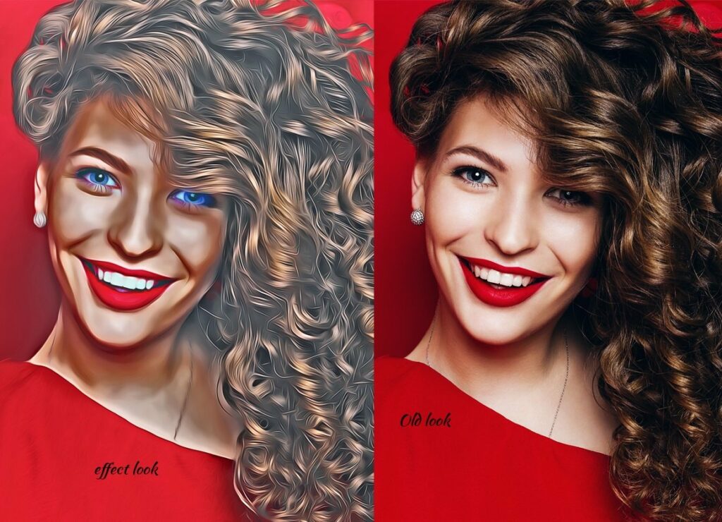 Portrait Cartoon Effect Action - MasterBundles