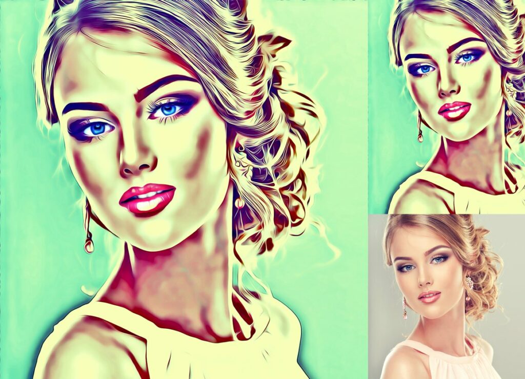 Portrait Speed Art Effect - MasterBundles