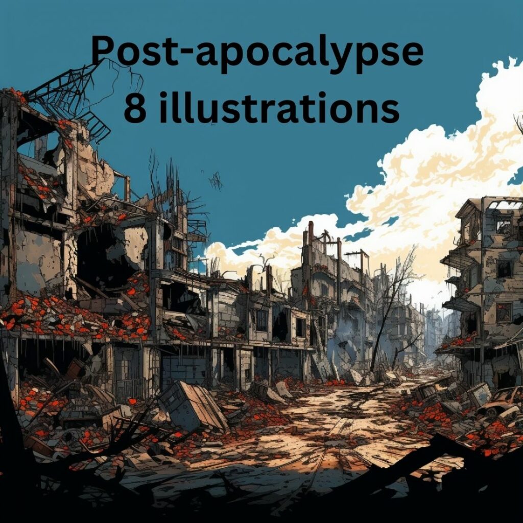Post-apocalyptic scenes. - MasterBundles