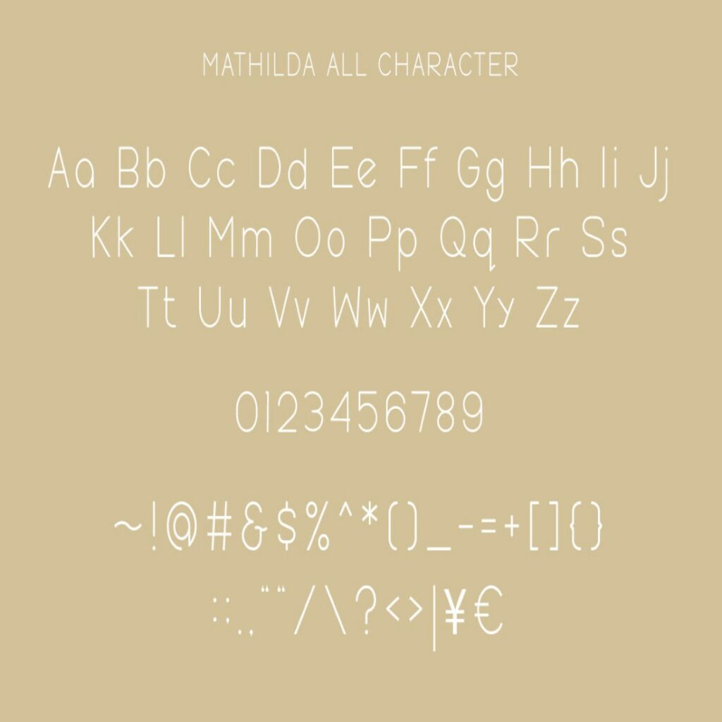 Mathilda Elegant Sans Serif Font - MasterBundles
