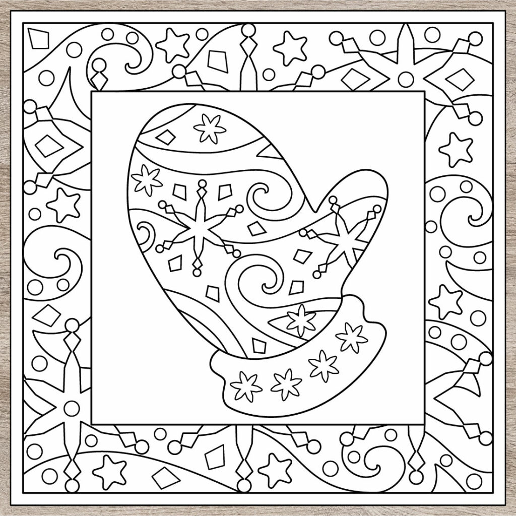 Winter Patterns - 6 coloring pages - MasterBundles