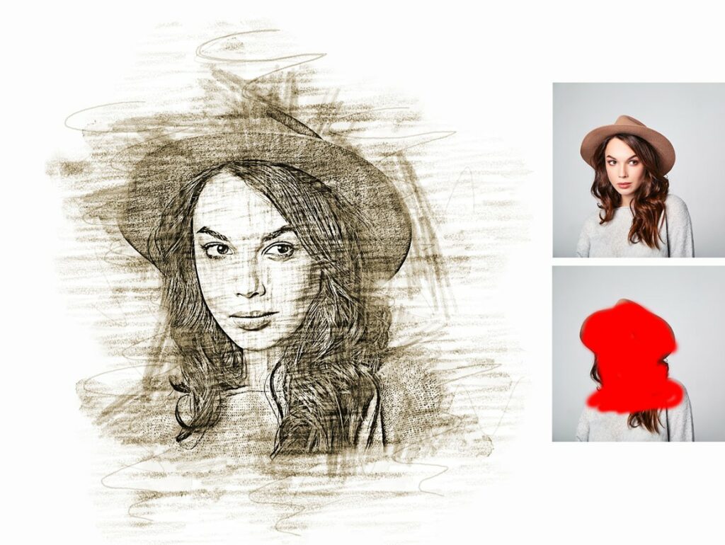 Pro Sketch Photoshop Action - MasterBundles